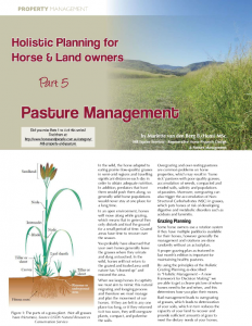 Holistic Management for Horse Properties Part 5: Pasture Management ...